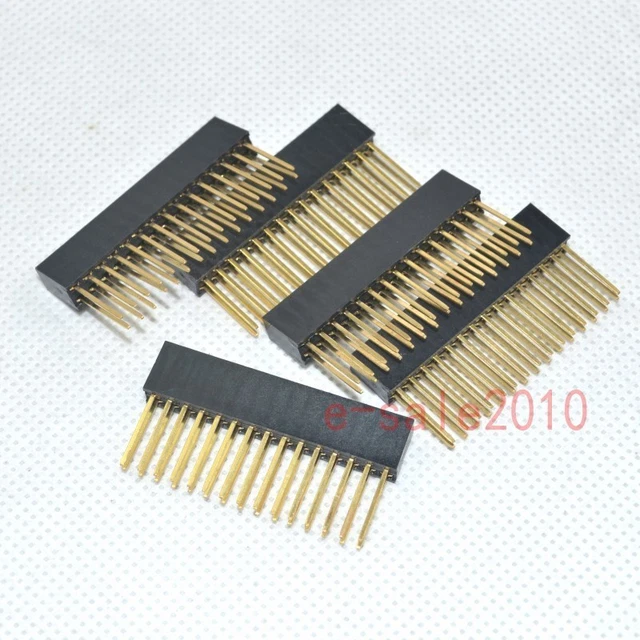 10PCS 2X15 30PIN 2.54mm Double Row tall Female stackable Header For ...