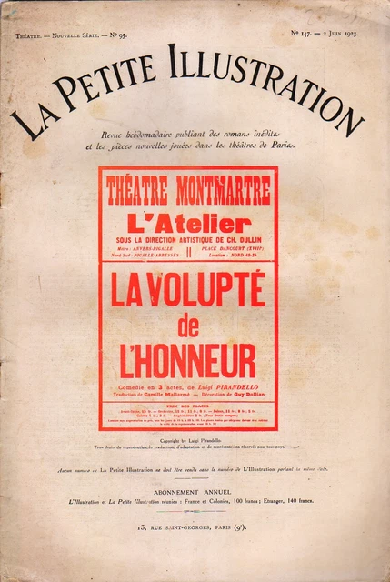 LA PETITE ILLUSTRATION th trale N 3 : La Dame de chez Maxim (fin ...