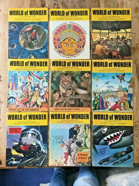 WORLD OF WONDER Magazine 17 issues 1970s, Vintage Job Lot no 81 - 98 no ...