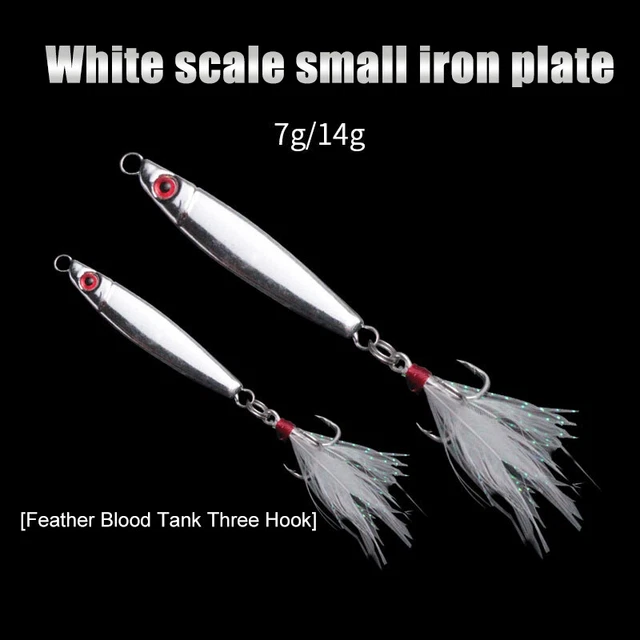 LUYA BAIT LONG-RANGE Iron Plate Lead Fish 20G-120G Zinc Alloy Three Hook EUR 3,36 - PicClick FR