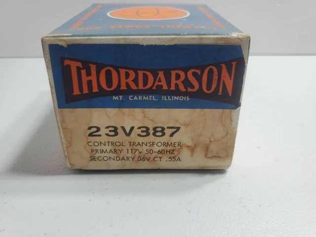 VINTAGE THORDARSON 23V387 Control Transformer NOS B2/E4 $57.50 - PicClick