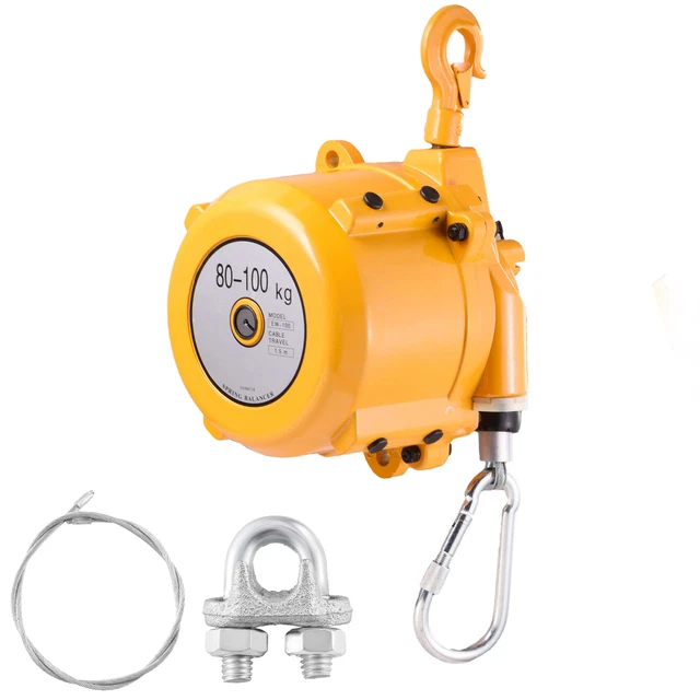 SPRING BALANCER RETRACTABLE Tool Holder 176-220lbs(80-100kg) Hanging ...