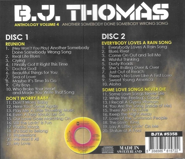 ANTHOLOGY, VOL. 4 - Another Somebody Done Somebody Wrong Song (CD) (US ...