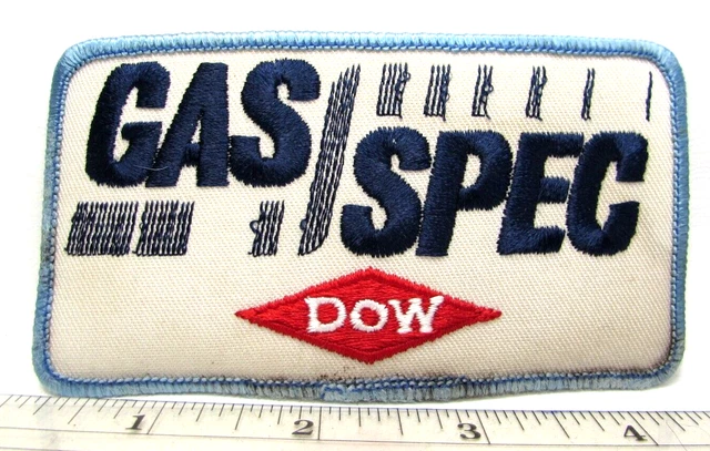 VINTAGE DOW CHEMICAL Gas Spec Jacket Patch Midland Michigan MI $16.99 ...
