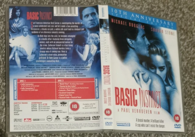 BASIC INSTINCT 10TH Anniversary Special Edition 2-Disc DVD Film Movie ...