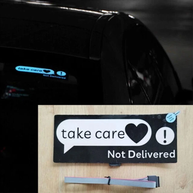 NEW TAKE CARE 4Heart Car Glow Panel LED Sticker Light Auto Electric ...
