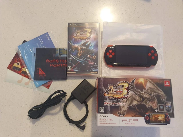 SONY PSP-3000 MONSTER Hunter Portable 3rd Limited Edition Complete Box ...