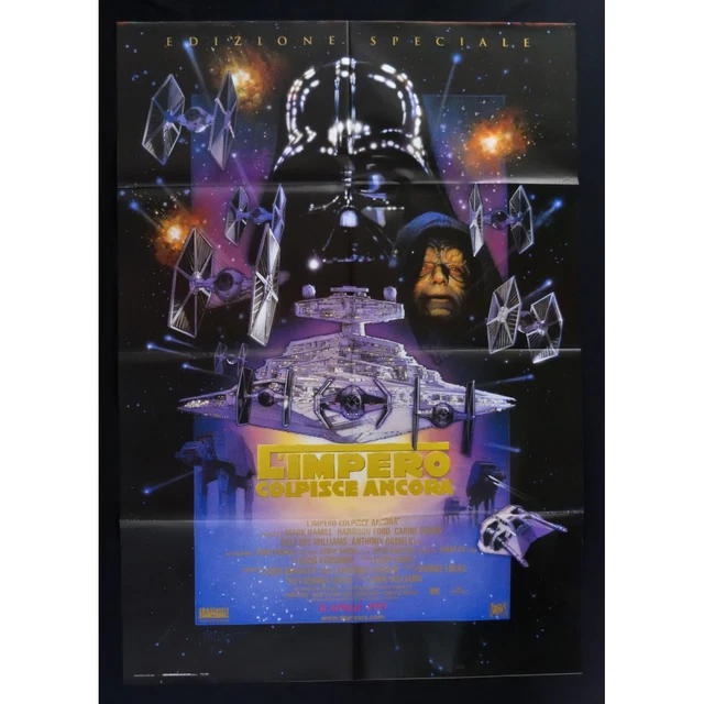AFFICHE L'IMPÉRIE COLPIT ENCORE Empire Strikes Star Wars Guerres ...
