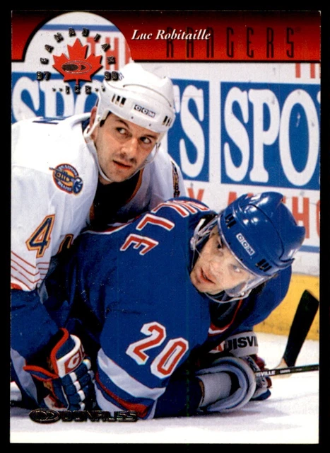 1997-98 DONRUSS GLACE Canadienne Luc Robitaille Rangers New York #68 ...