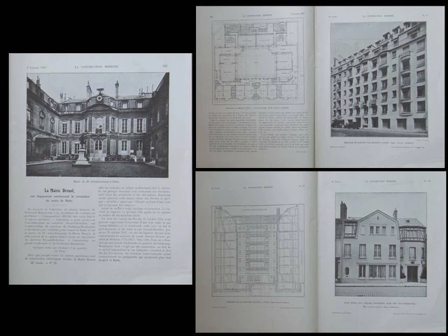 LA CONSTRUCTION MODERNE - n°15 - 1927 - PARIS, HENRI SAUVAGE, 24 RUE ... LA CONSTRUCTION MODERNE - n°15 - 1927 - PARIS, HENRI SAUVAGE, 24 RUE ...