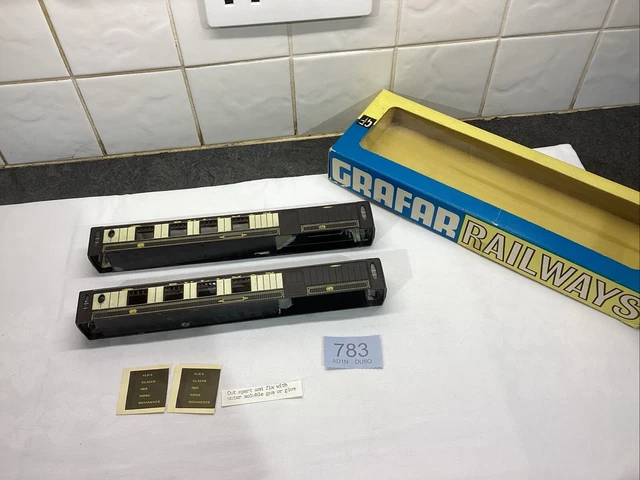 2X GRAFAR OO GAUGE PULLMAN PARLOUR / BRAKE CAR BODIES ONLY. See Des ...