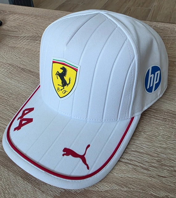 F1 PUMA FERRARI MIAMI 2025 Lewis Hamilton DRIVER Cap Hat PRO ATHLETE ...