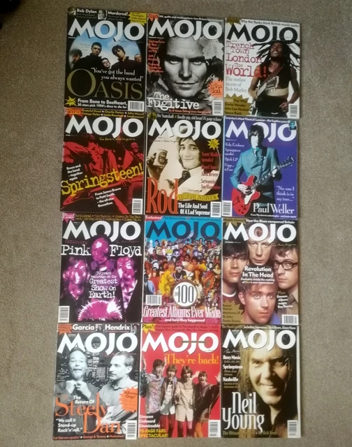 12 MOJO MUSIC Magazines Issues 14 to 25 January to December 1995 £24.49 ...