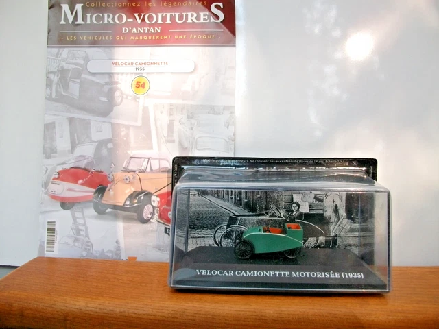 COLLECTION MICRO VOITURES Vélocar Camionnette (1935) N°54 avec le ...