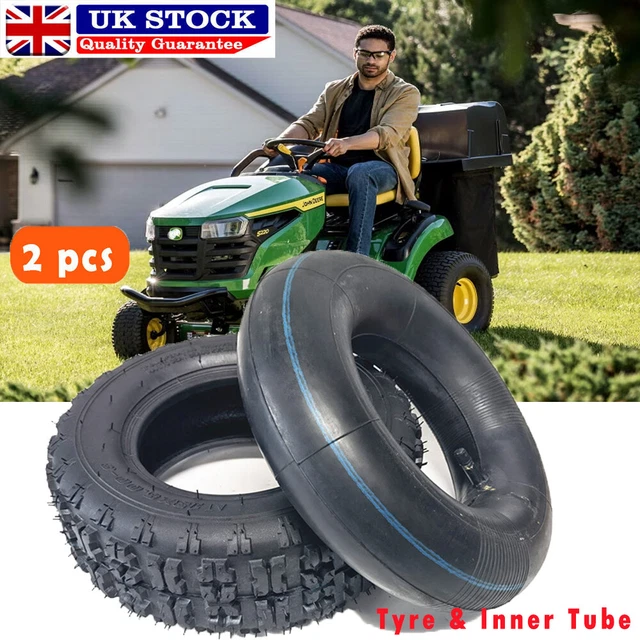 13X5.00-6 RIDE ON mower & lawn tractor turf tyres Inner Tube + Outer ...