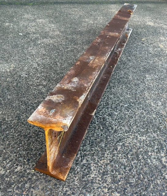 RECLAIMED RSJ STEEL Beam / Rusty Steel Beam / Torn Edge to top of Beam ...