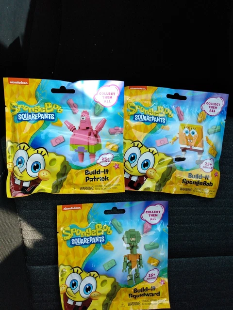 SPONGEBOB SQUAREPANTS BUILD-IT Figures Spongebob Patrick Squidward You ...