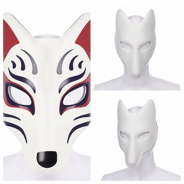 DIY COSPLAY MASK Japanese Anime Party Props Mask Classic Face Cover ...