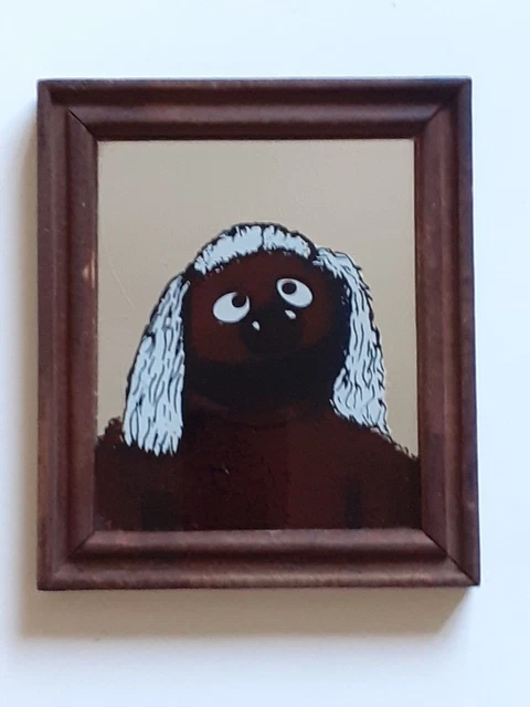VINTAGE MUPPETS ROWLF The Dog Picture Mirror Carnival Fairground Retro ...