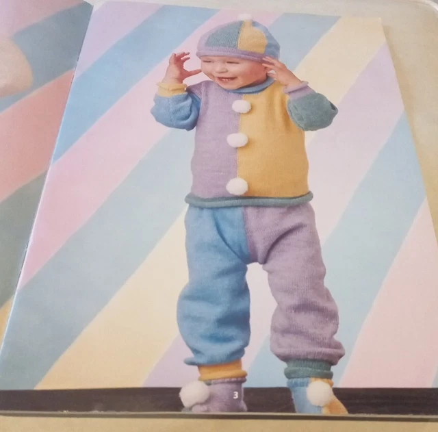 😇 PATONS NO 1168 Baby Knitting Pattern Book 3 And 4 ply Babies 6 To 24 ...