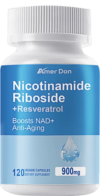 NICOTINAMIDE RIBOSIDE 900MG - Resveratrol, NAD+ Booster, Skin, Energy ...