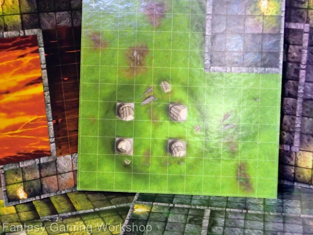 DONJONS & DRAGONS Jeu de Plateau Double Face Sol Plans / X 5 Parker ...