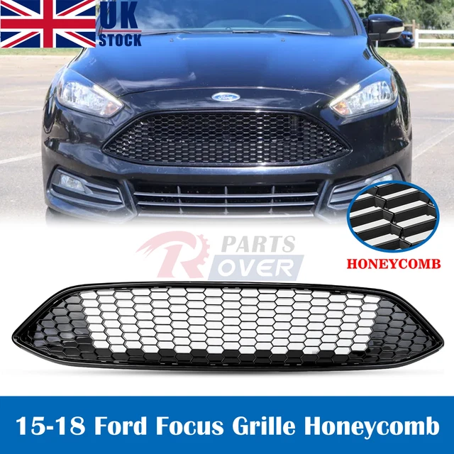 FOR FOCUS MK3 St-Line Black And Honeycomb Mesh Front Bumper Centre ...