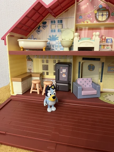 BLUEY HOUSE WITH Furniture Playset Bluey Figure Family Home £44.99 ...