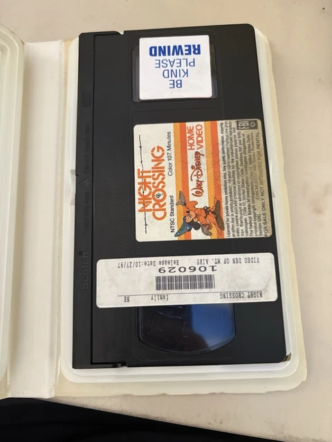 WALT DISNEY'S NIGHT Crossing VHS RARE, Clamshell L@@k $43.75 - PicClick CA