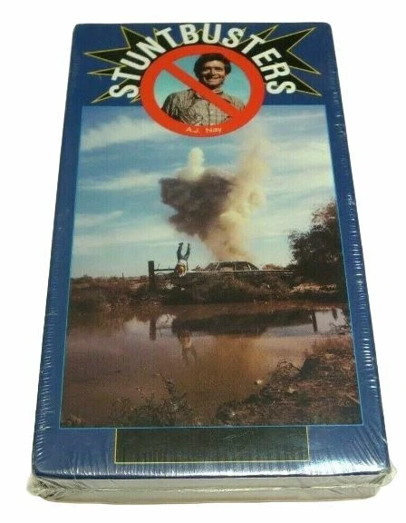 STUNTBUSTERS VHS VIDEO tape SEALED Seal movie stuntman AJ NAY rare ...