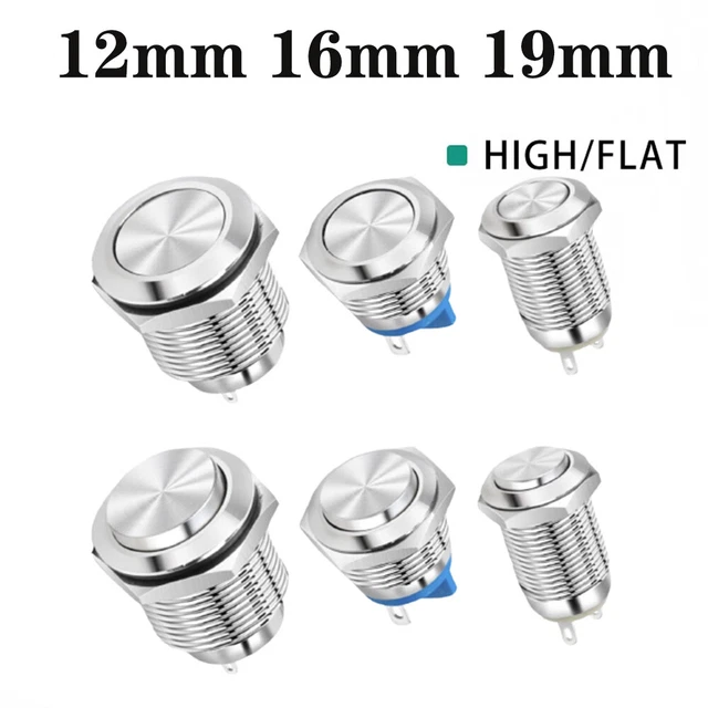 METALLTASTER, TASTER SCHLIESSER, Edelstahl IP65, Drucktaster ...
