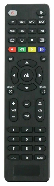 PIFCO UNIVERSAL REMOTE Control Tv Vcr Sat/Cable Hi-Fi Dvbt(Dtt,Tdt,Tnt ...