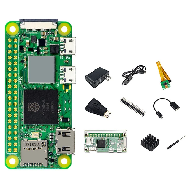 RASPBERRY PI ZERO 2 W Board Kit Power Supply Camera Acylic Case ...