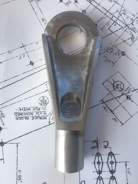 REPLICA SPITFIRE SPADE grip mount. Control column £75.00 - PicClick UK