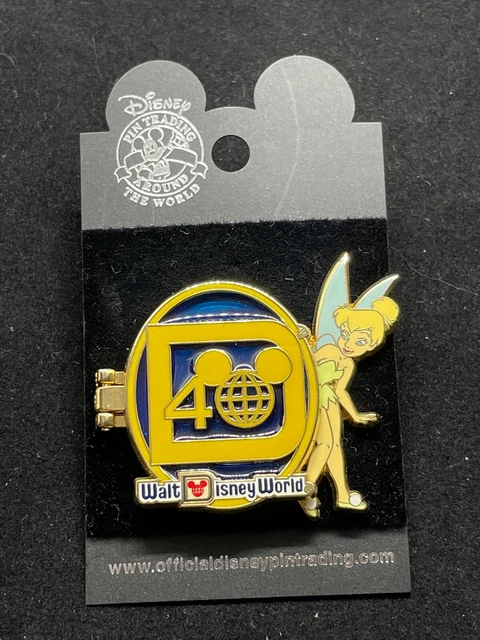 DISNEY PIN - Walt Disney World Retro Logo - Walt Disney Tinker Bell ...