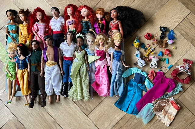 DISNEY STORE PRINCESS And Prince Dolls Plus Accessories Large Bundle £ ...