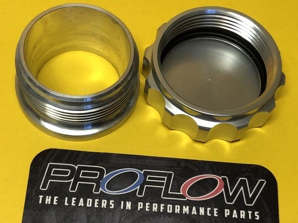1.0& ALUMINIUM FEMALE screw cap + Aluminium weld on base Polished ...