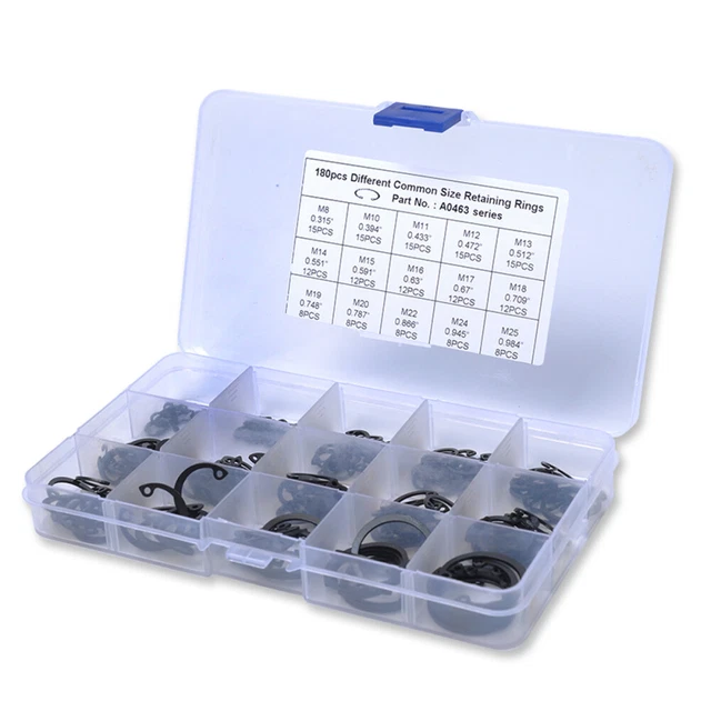 180 IN UNIVERSAL Retaining Rings Spring Steel for Shafts Hobbies £12.65 ...