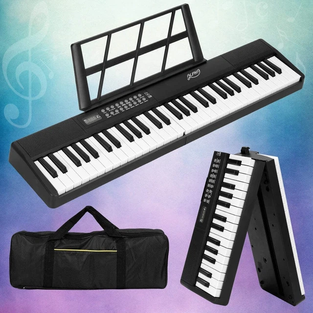 ALPHA 61 KEYS Foldable Electronic Piano Keyboard Digital Electric w ...