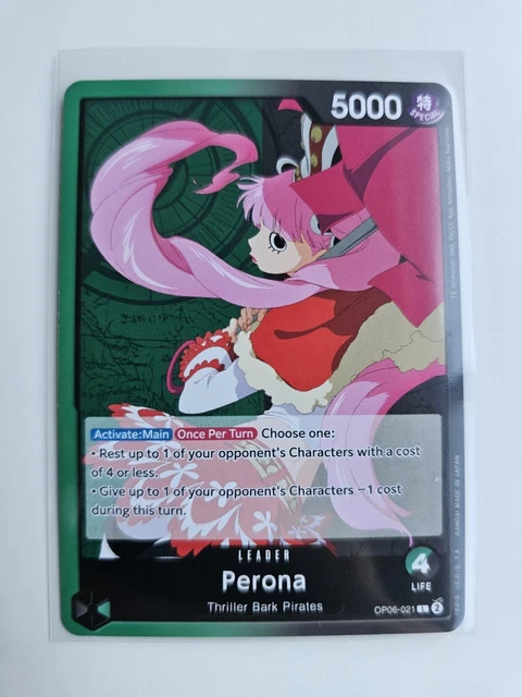 PERONA OP06-021 LEADER Wings Of The Captain English One Piece Card Game ...