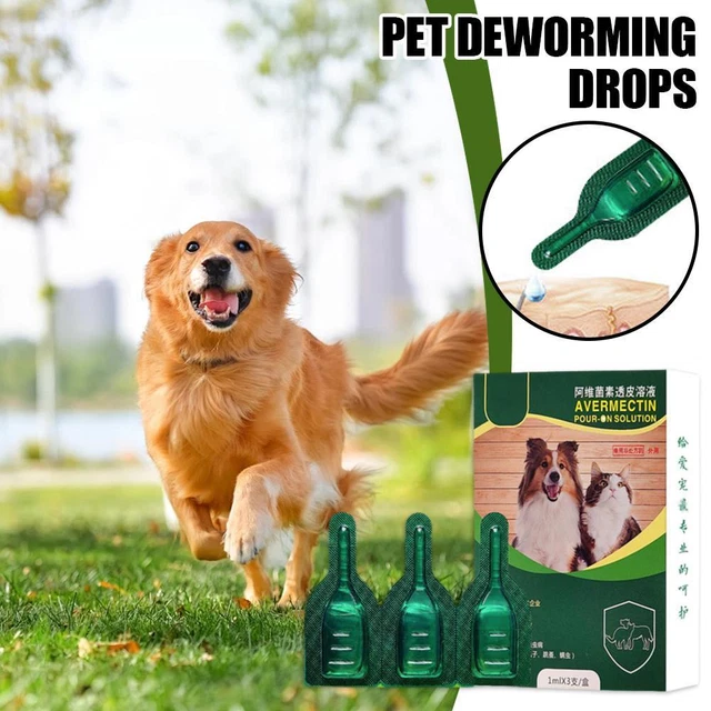 PET DEWORMING DROPS For Dogs And Cats External Deworming ﻿,protect Pet ...