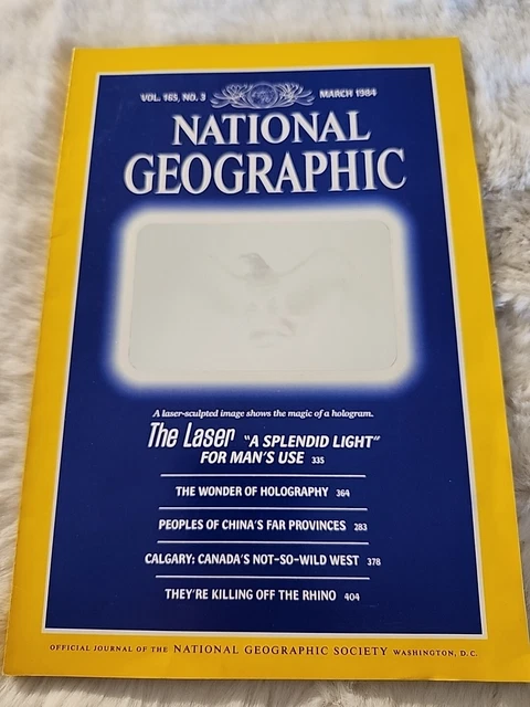 NATIONAL GEOGRAPHIC HOLOGRAPHIC March 1984 Magazine $15.00 - PicClick CA