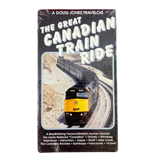 THE GREAT CANADIEN TRAIN RIDE 1993 bande VHS Doug Jones Travelog EUR 11 ...