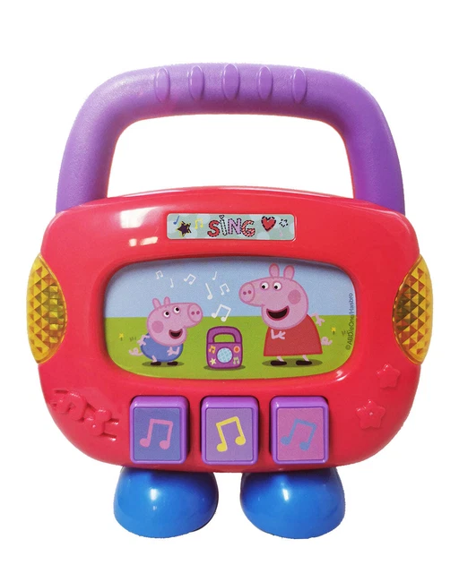 PEPPA PIG RADIO Sing-Along Boombox with built in Music and Sounds £14. ...
