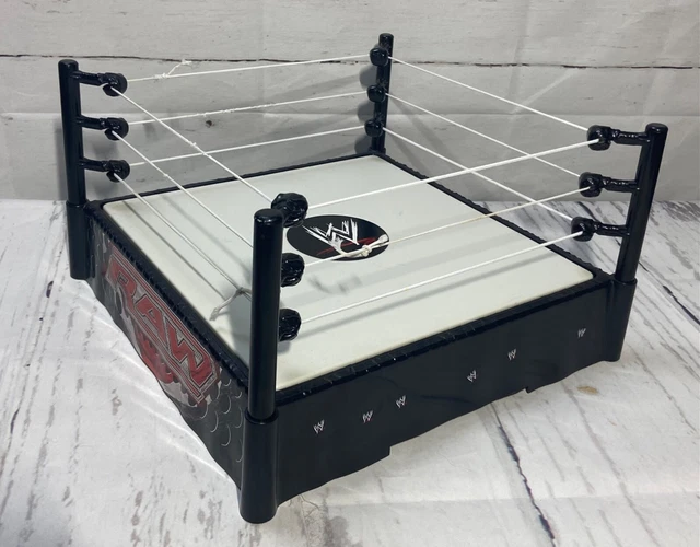 MATTEL WWE WWF RAW Spring-Loaded Wrestling Ring Arena 2010 £17.34 ...