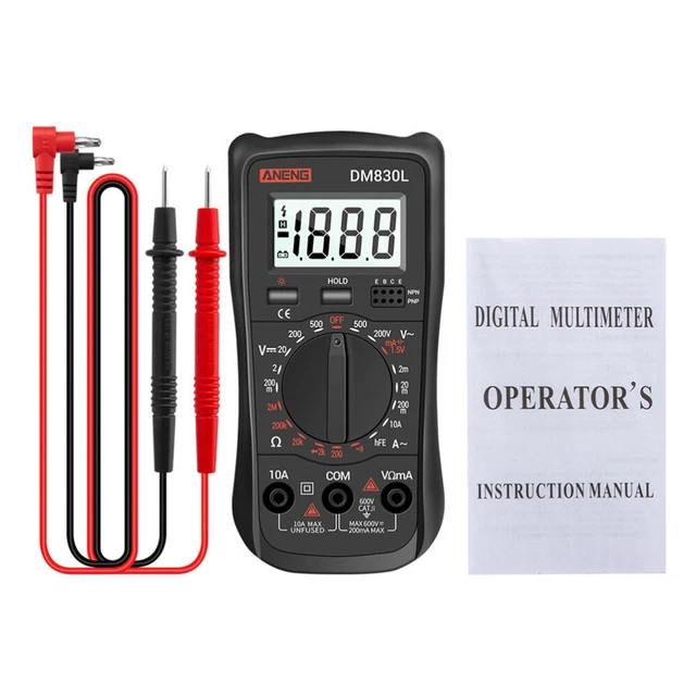 AUTOMATISCHES MULTIMETER DIGITAL-MULTIMETER Voltometer Flüssigkristall ...