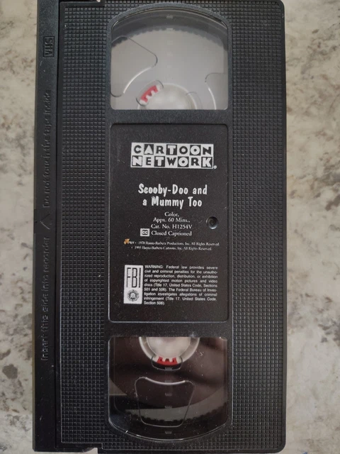 CLASSIC SCOOBY-DOO SCOOBY-DOO & A Mummy Too VHS Cartoon Network Hanna ...