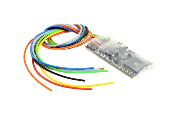 ZIMO MX600 FLAT Decoder with Cable 0.8A Locomotive Decoder, DCC Only ...