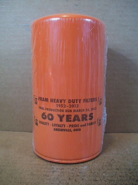 FRAM HEAVY DUTY Filters COIN BANK~60 Years 1952-2012 - Greenville, Ohio ...