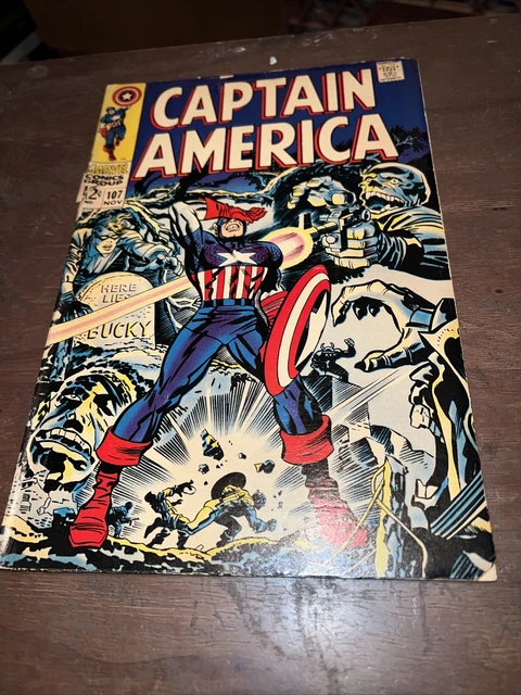 CAPTAIN AMERICA #107 - 1ère application Dr. Faustus - Jack Kirby Stan ...